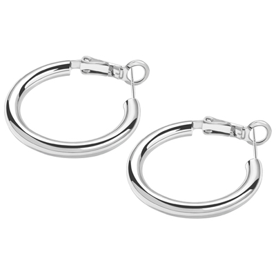 LNIEER999纯银针素圈耳环冷淡风