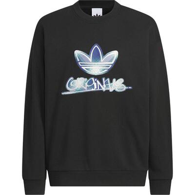 Adidas阿迪达斯三叶草男装2025冬季新款SWEAT CREW套头卫衣KC0116