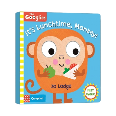 英文原版 The Googlies It's Lunchtime  Monkey 小猴子 午餐时间到了 幼儿行为礼仪规矩学习 启蒙机关操作书 英文版 进口英语书籍