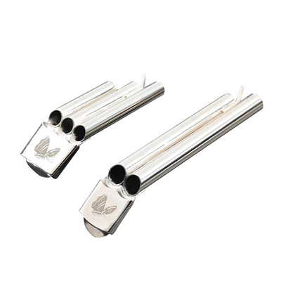 双音哨裁判口哨不锈钢三音哨子篮球比赛金属口哨篮球专用多音口哨