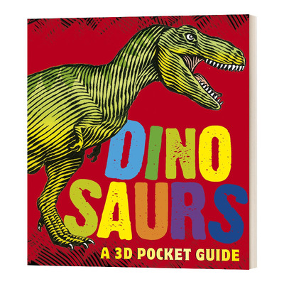 恐龙 英文原版 Dinosaurs: Panorama Pops 小开本全景精装立体书 3D Pocket Guide 英文版 进口英语原版书籍