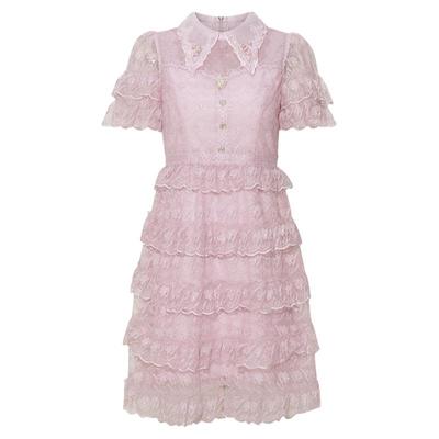 FEXATA斐格思浪漫网纱礼服连衣裙