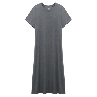 swx studio 糯叽叽 怒推款夏季休闲慵懒风舒适宽松连衣裙2140A