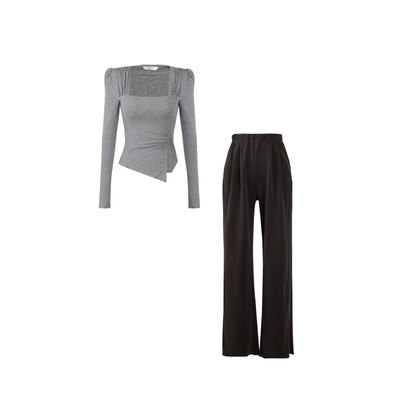 XULU原创气质纯色上衣