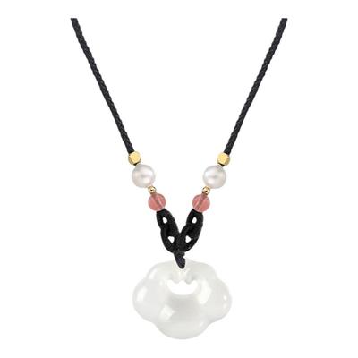 zeroline祥云玉髓项链女