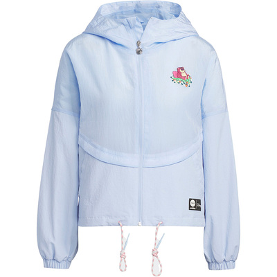 Adidas/阿迪达斯正品NEO草莓熊联名女子轻薄连帽外套IP4016