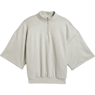 Adidas/阿迪达斯正品秋季新款男女半拉链立领短袖卫衣IN7712