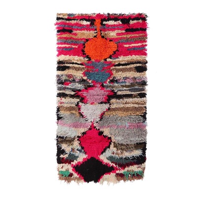 手工编织纯棉客厅床边毯现货a