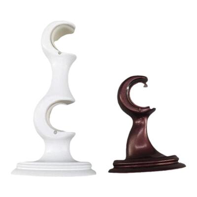 配件仿实木固定托架装饰窗帘杆