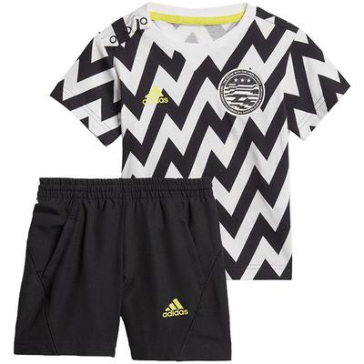 阿迪达斯正品婴童短袖运动套装