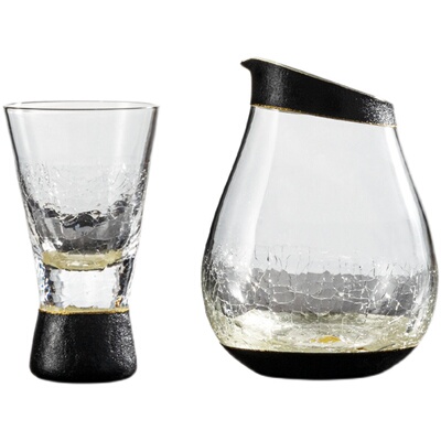 新派茶室玻璃器物集飞鸟制茶玻璃哨子片口茶杯公道杯kimoto glass