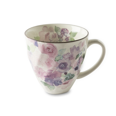 日本ceramic蓝美浓烧陶瓷马克杯