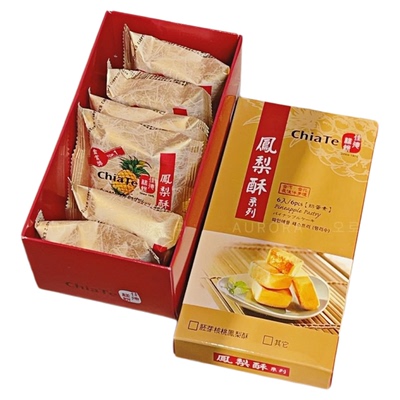 网红佳德糕饼凤梨酥12入台湾特产