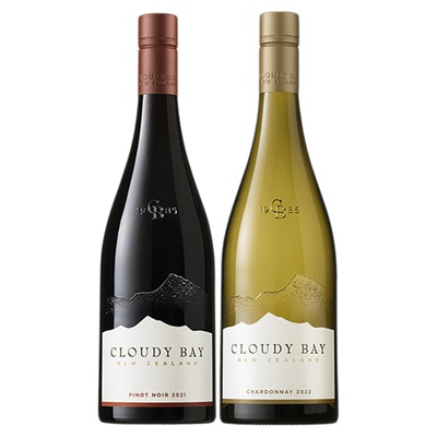 CloudyBay云雾之湾黑品乐红葡萄酒霞多丽白葡萄酒双支组合正品