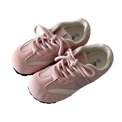 甜桃泡泡复古平底圆头德训鞋