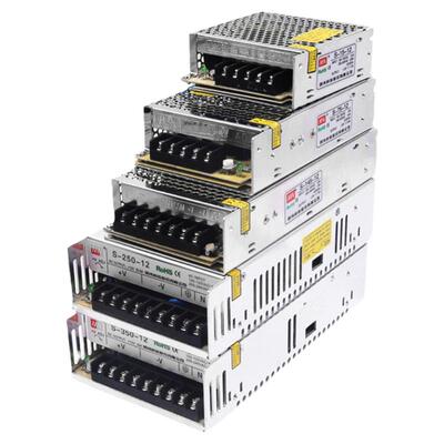 明伟S-250W-24V10A开关电源 220V转12V5A2A3A20A监控电源350W60W