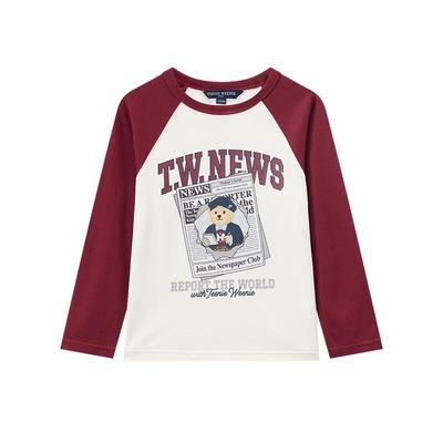 TeenieWeenieKids插肩长袖T恤