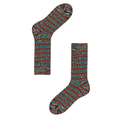 AR袜子女段染毛圈中筒袜