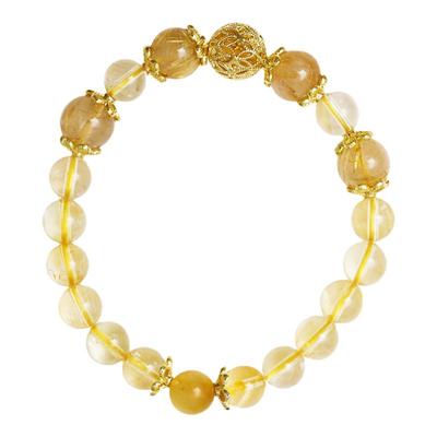 灵机生活馆麦玲玲女黄水晶手链