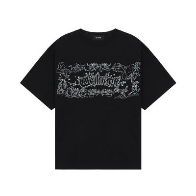 WE11DONE25秋冬男女同款We11doneT恤宽松朋克千禧风街头感