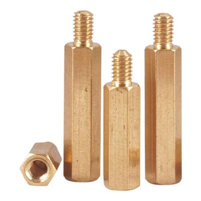 盖驰铜六角单头柱隔离柱