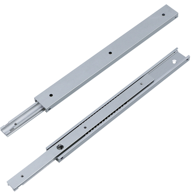 20双层叠加铝合金滑轨三节全拉出