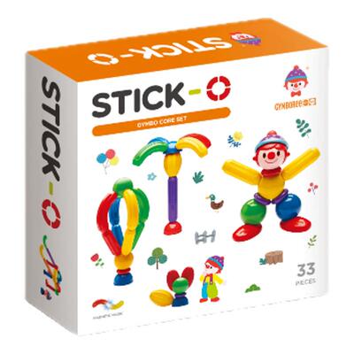 magformers麦格弗拼装积木儿童益智玩具男女金宝贝磁力棒STICK-O