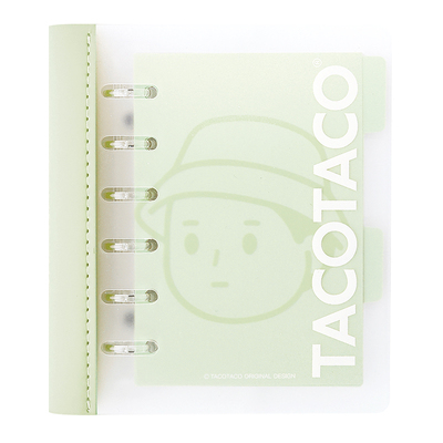 TACOTACO软背脊A7活页本外壳可拆卸随身便携小本子空白横线高颜值a6初高中计划存钱作业登记办公用手帐笔记本