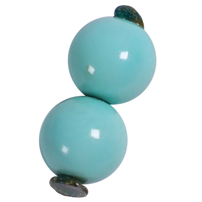 信誉公子高瓷绿松石圆珠DIY配饰