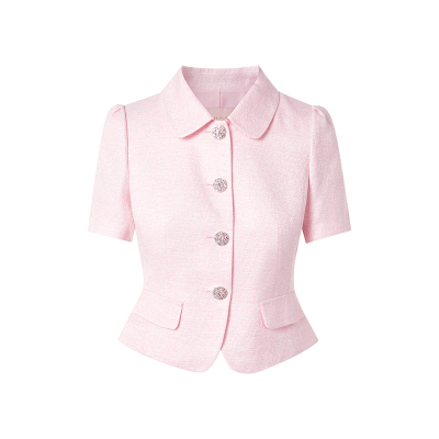 朗姿/LIME莱茵小香风翻领套装Miu风约会修身上衣半裙礼服26夏新款