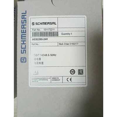 【全新正品】Schmersal施迈赛安全继电器AES2285