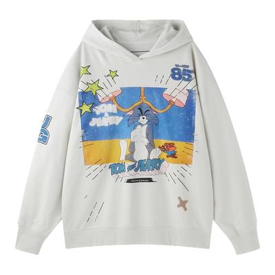 BJHG猫和老鼠联名新款连帽卫衣冬