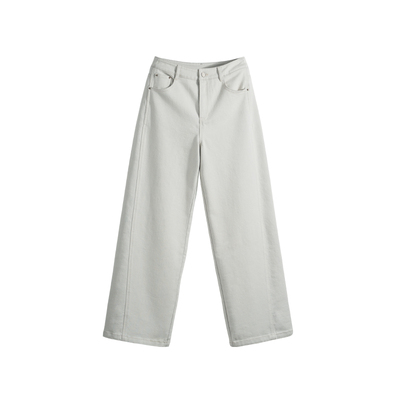 bbfer本依凡宽松直筒微弹牛仔裤春款长裤女0124商场同款