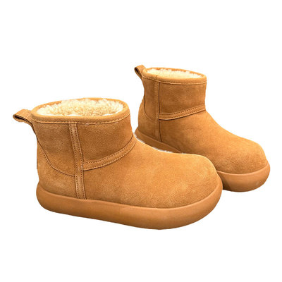 雪地靴女款厚底加绒保暖羊毛棉鞋