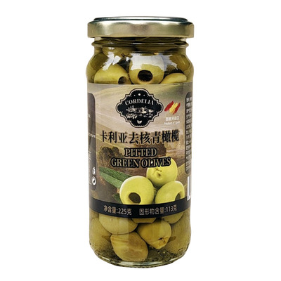 西班牙进口卡利亚去核青橄榄罐头