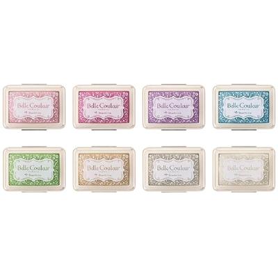 日本Shachihata马卡龙色系印台泥