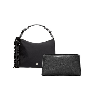 适用露露乐蒙敞篷褶饰斜挎包内胆