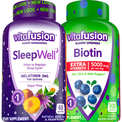 vitafusion褪黑素60粒+生物素