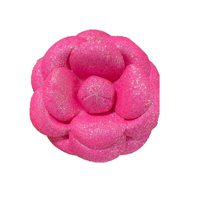 全6.6cm闪光尼布小香风女山茶花