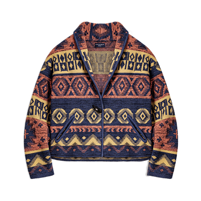 马登女装牛角扣宽松开衫毛衣外套