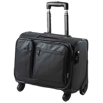 日本sanwa电脑包拉杆箱可登机