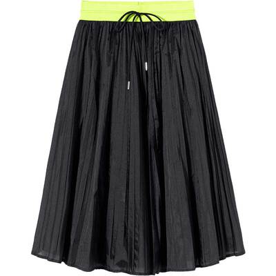 衣品天成新款潮流撞色拼接百褶裙