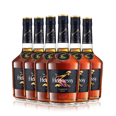 【百亿补贴】轩尼诗新点干邑白兰地700ml*6 法国进口洋酒正品