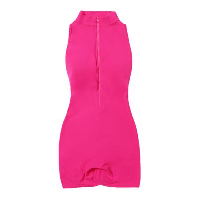 ATB五花肉同款连体健身裤一体式拉链美背瑜伽连体衣带胸垫女