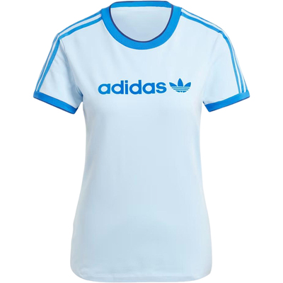 Adidas/阿迪达斯正品三叶草女士针织经典透气短款透气短袖IZ2674