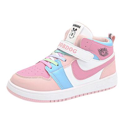 巴布豆春秋女童防水AJ板鞋