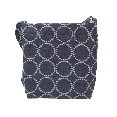 圆圈文艺复古刺绣单肩包