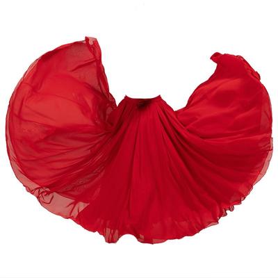 古典舞蹈大摆裙720度半身练功裙