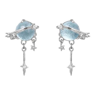 无耳洞可戴 原创设计水星耳钉耳环蚊香盘耳夹高级感小众甜酷耳饰