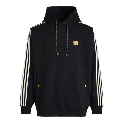 adidas阿迪达斯三叶草男子运动休闲印花针织连帽套头衫卫衣KT0645